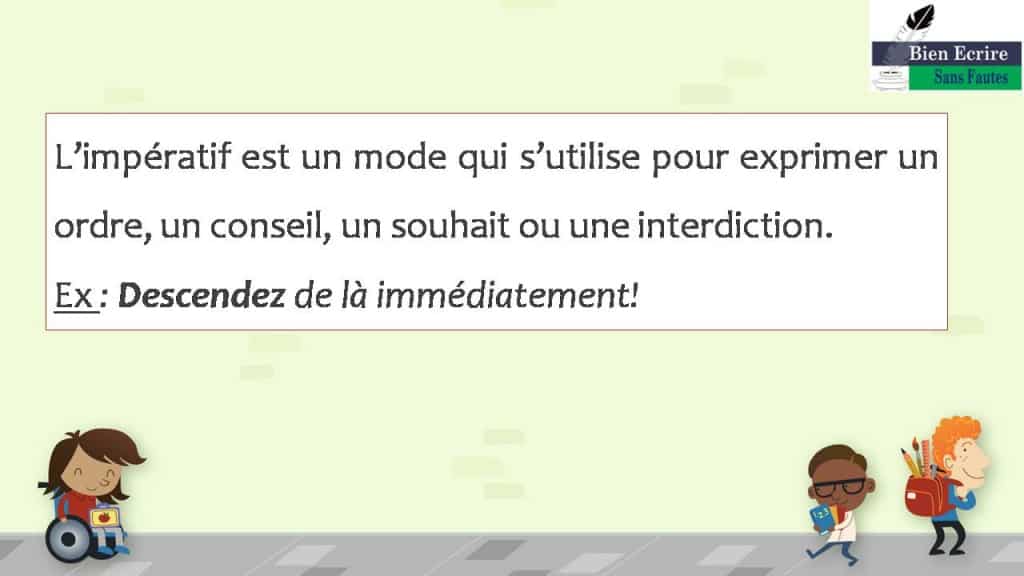 L’impératif présent et passé - Bien écrire