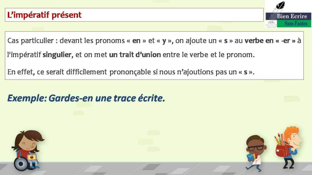 L’impératif présent et passé - Bien écrire