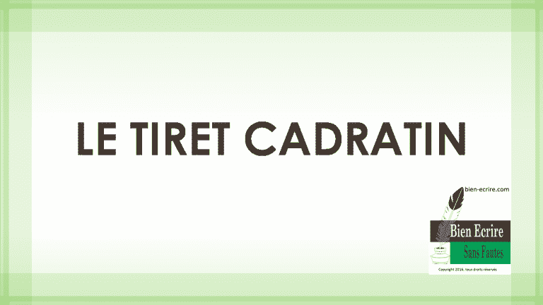 Le tiret pour les dialogues (tiret cadratin) - Bien écrire