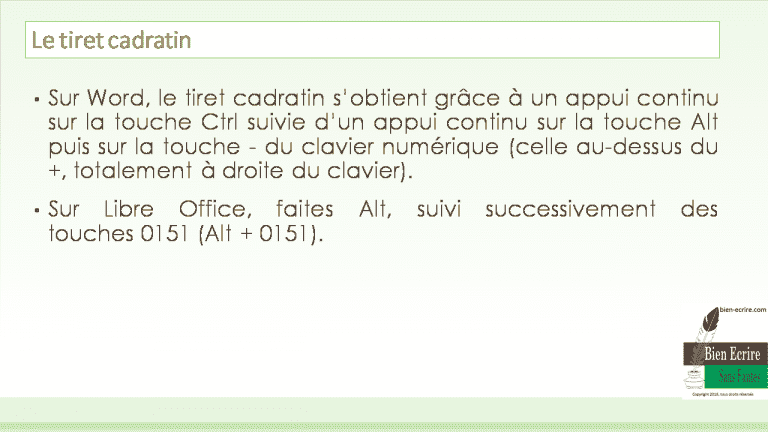 Le tiret pour les dialogues (tiret cadratin) - Bien écrire