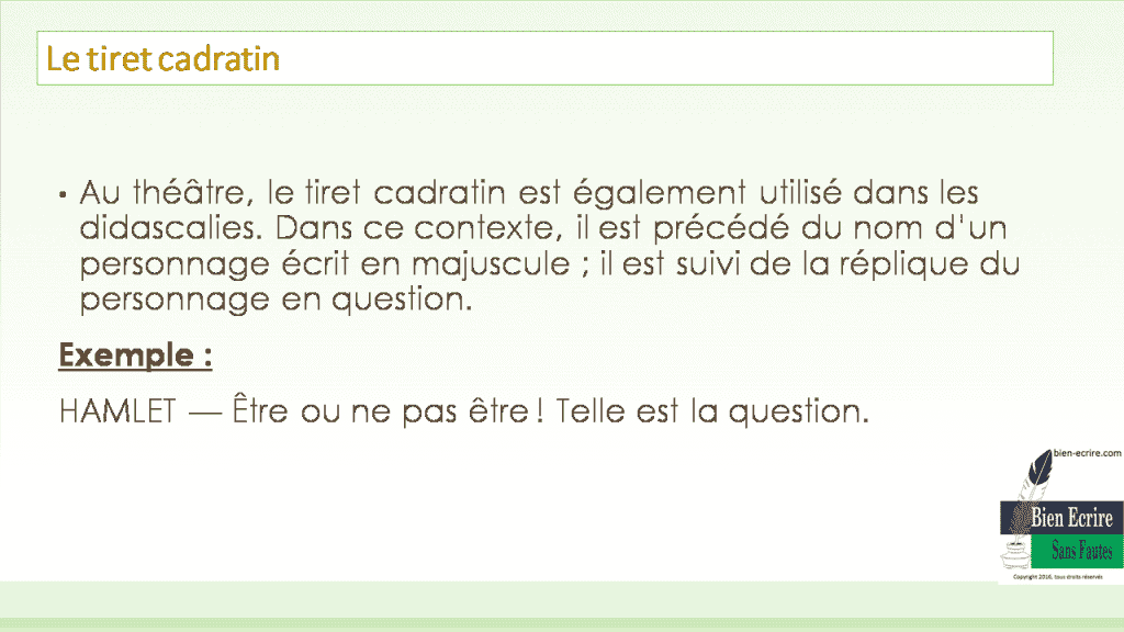 Le tiret pour les dialogues (tiret cadratin) - Bien écrire