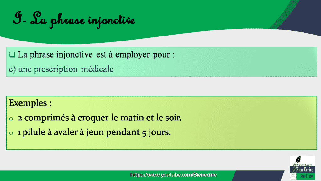 Qu’est-ce qu’une phrase injonctive - Bien écrire