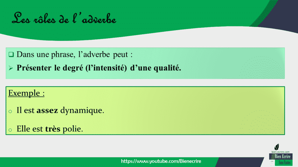 L’adverbe : première partie - Bien écrire