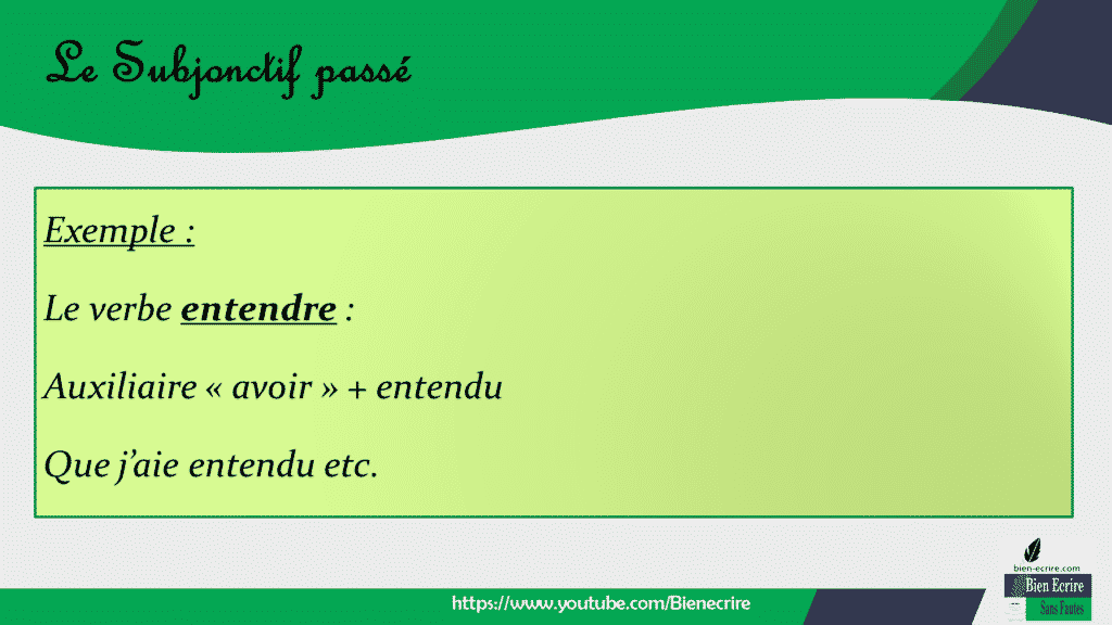Le subjonctif présent et le subjonctif passé - Bien écrire
