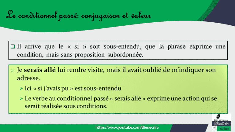 Le conditionnel passé : conjugaison et valeur - Bien écrire