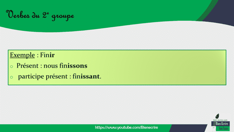 Les groupes de verbe : 1er, 2e, 3e - Bien écrire