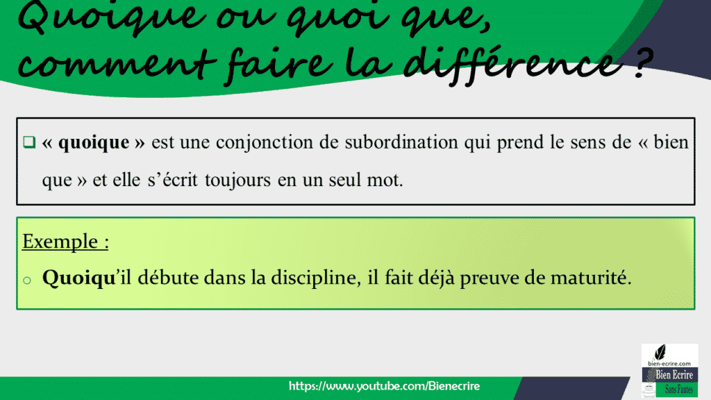 Quoique ou quoi que, comment faire la différence ? - Bien écrire