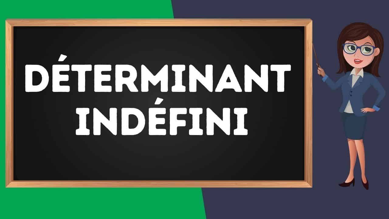 Le déterminant indéfini (déterminant 12/13) - Bien écrire