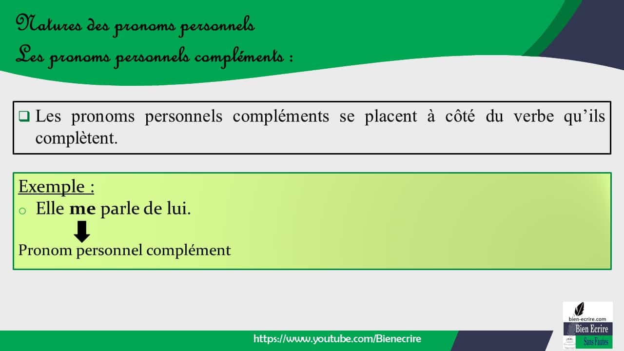 Pronom 4 – pronom personnel complément - Bien écrire