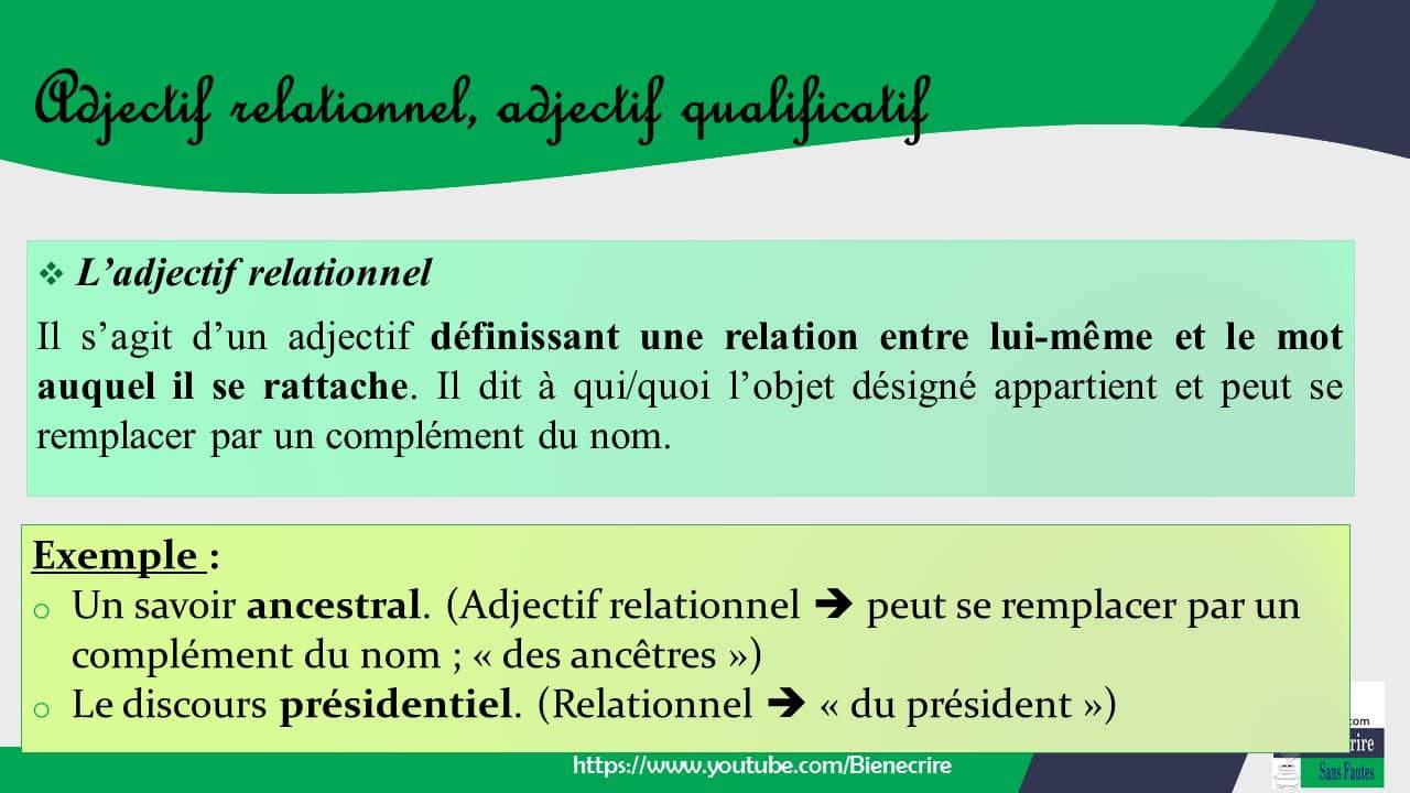 Adjectif 1 – définition et rôle - Bien écrire