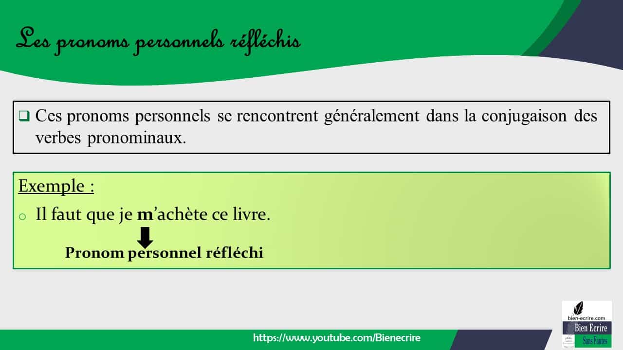 Pronom 5 – pronom personnel adverbial, réfléchi, tonique - Bien écrire