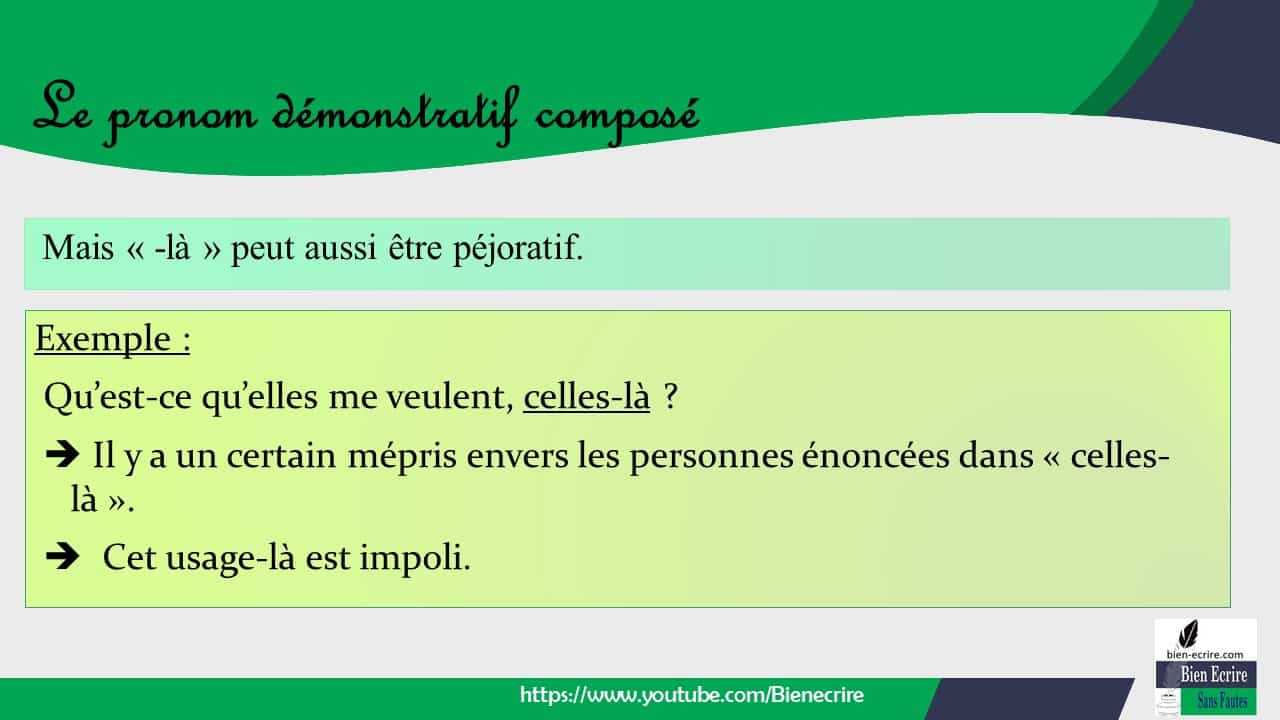 Pronom 9 – démonstratif composé - Bien écrire