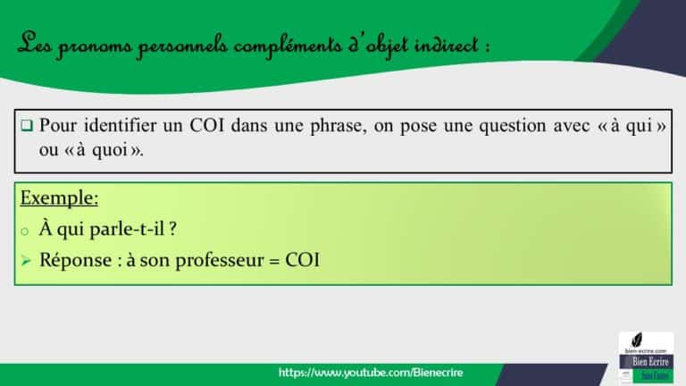 Pronom 4 – pronom personnel complément - Bien écrire