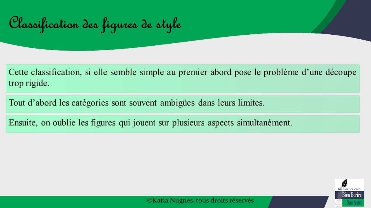 Figures de style 4- Une autre possibilité de classification - Bien écrire