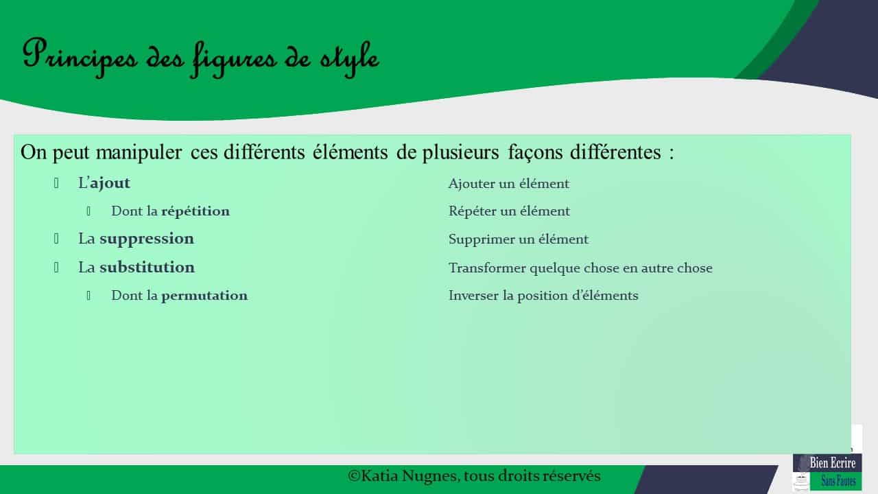 Figures de style 3 – Principes et classification - Bien écrire