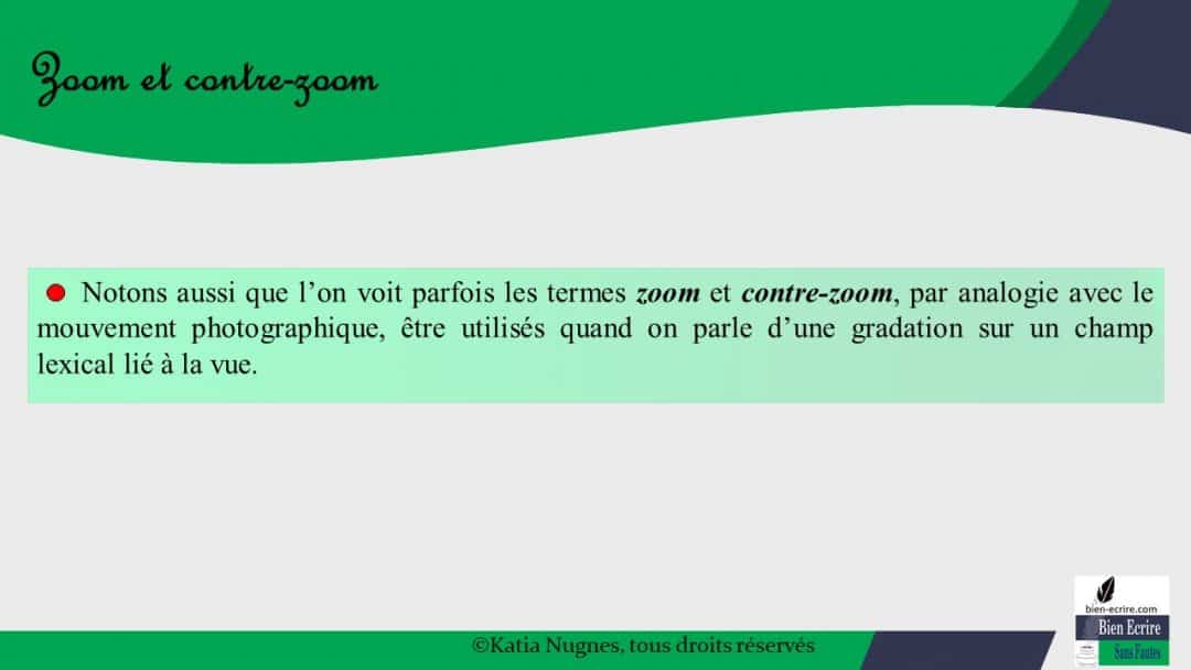 Figures d »énumération 2 – types de gradation - Bien écrire