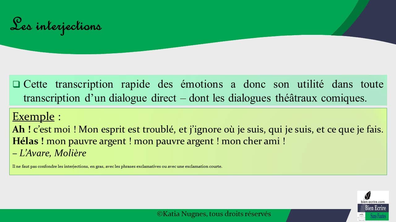 Interjection 1 – Définition et rôle - Bien écrire