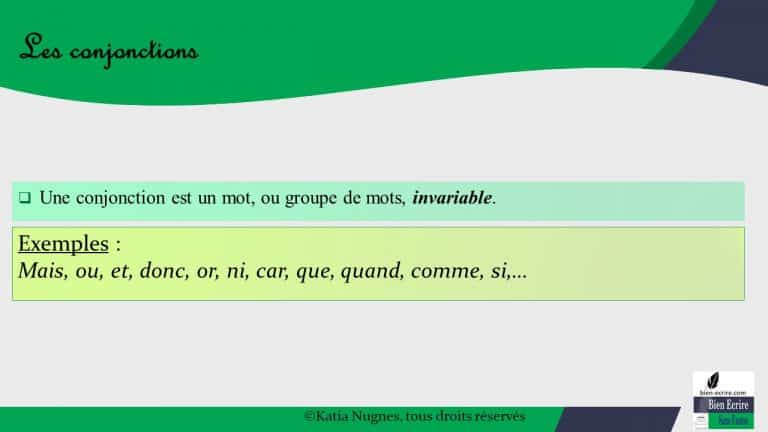 Conjonctions 1 – Définition et rôle - Bien écrire