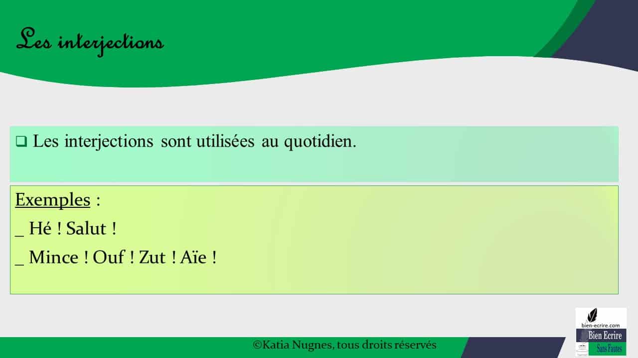 Interjection 1 – Définition et rôle - Bien écrire
