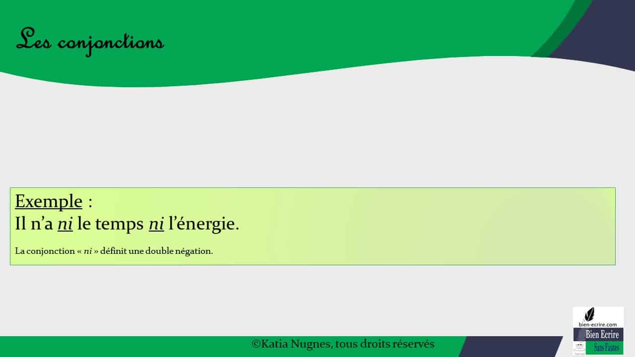 Conjonctions 1 – Définition et rôle - Bien écrire