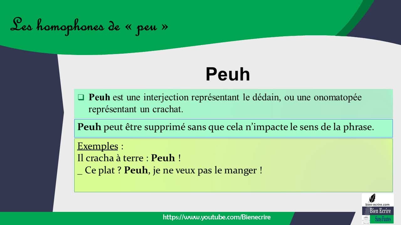 Homophone 18 – peu, peut ou peux ? - Bien écrire