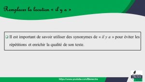 Il y a, une expression à remplacer (liste 8/9) - Bien écrire