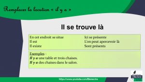 Il y a, une expression à remplacer (liste 8/9) – Bien écrire