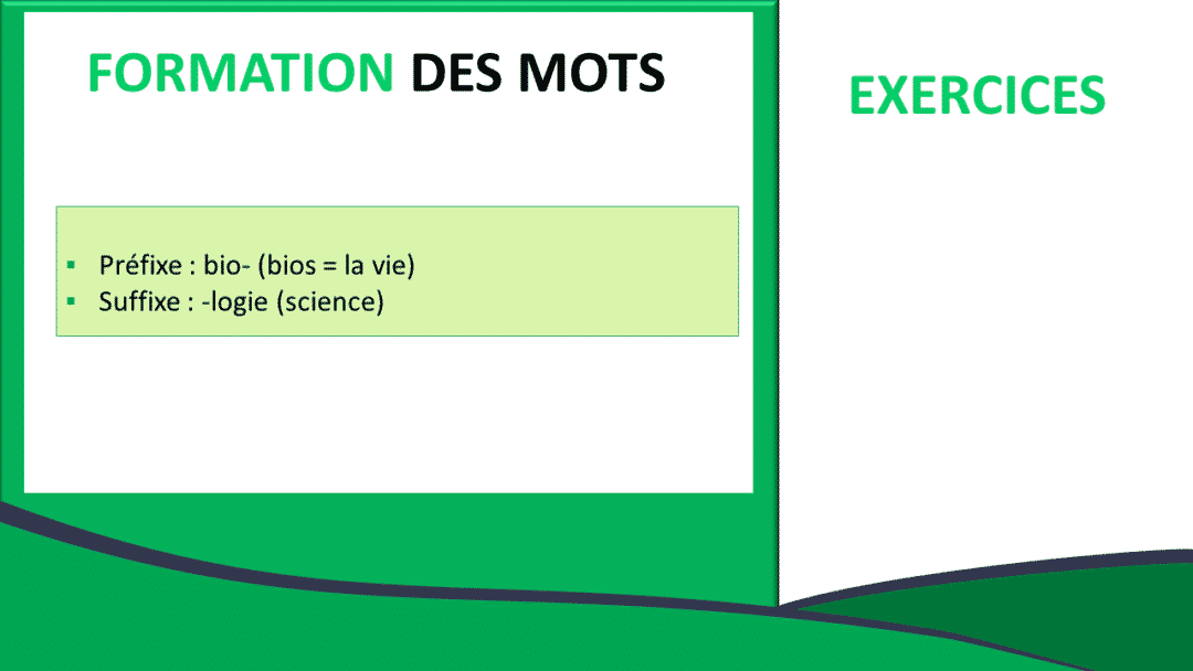 Radical, préfixe, suffixes : exercices (formation des mots 2/3) - Bien ...